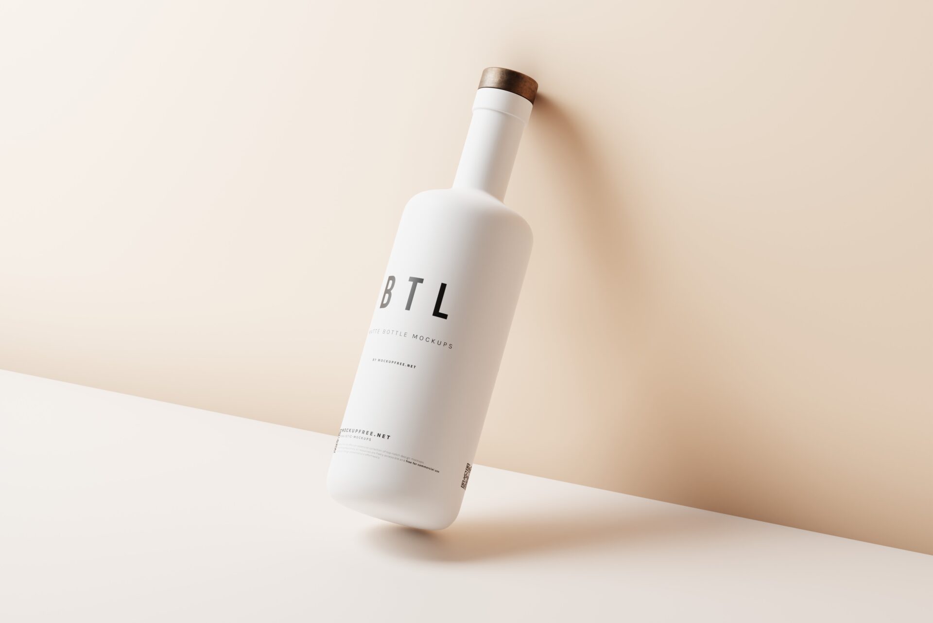 White Matte Bottle Mockups - Mockup Free