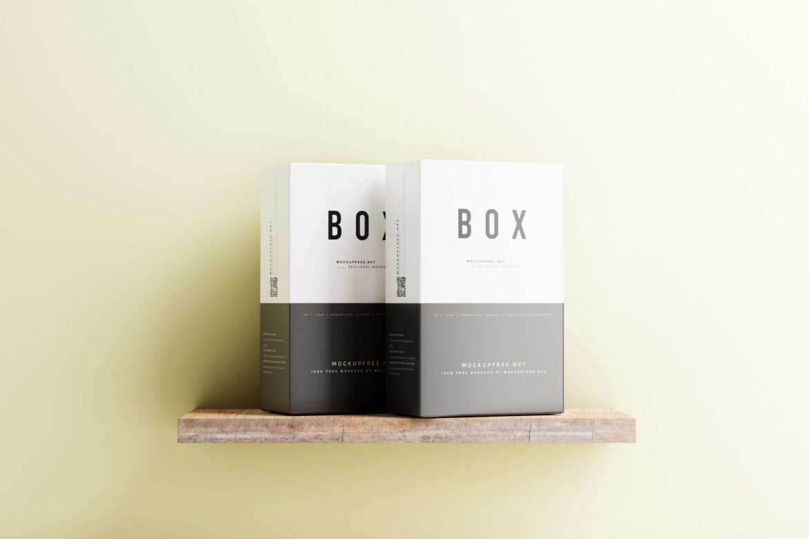 Cardboard Packaging Box Mockups - Mockup Free