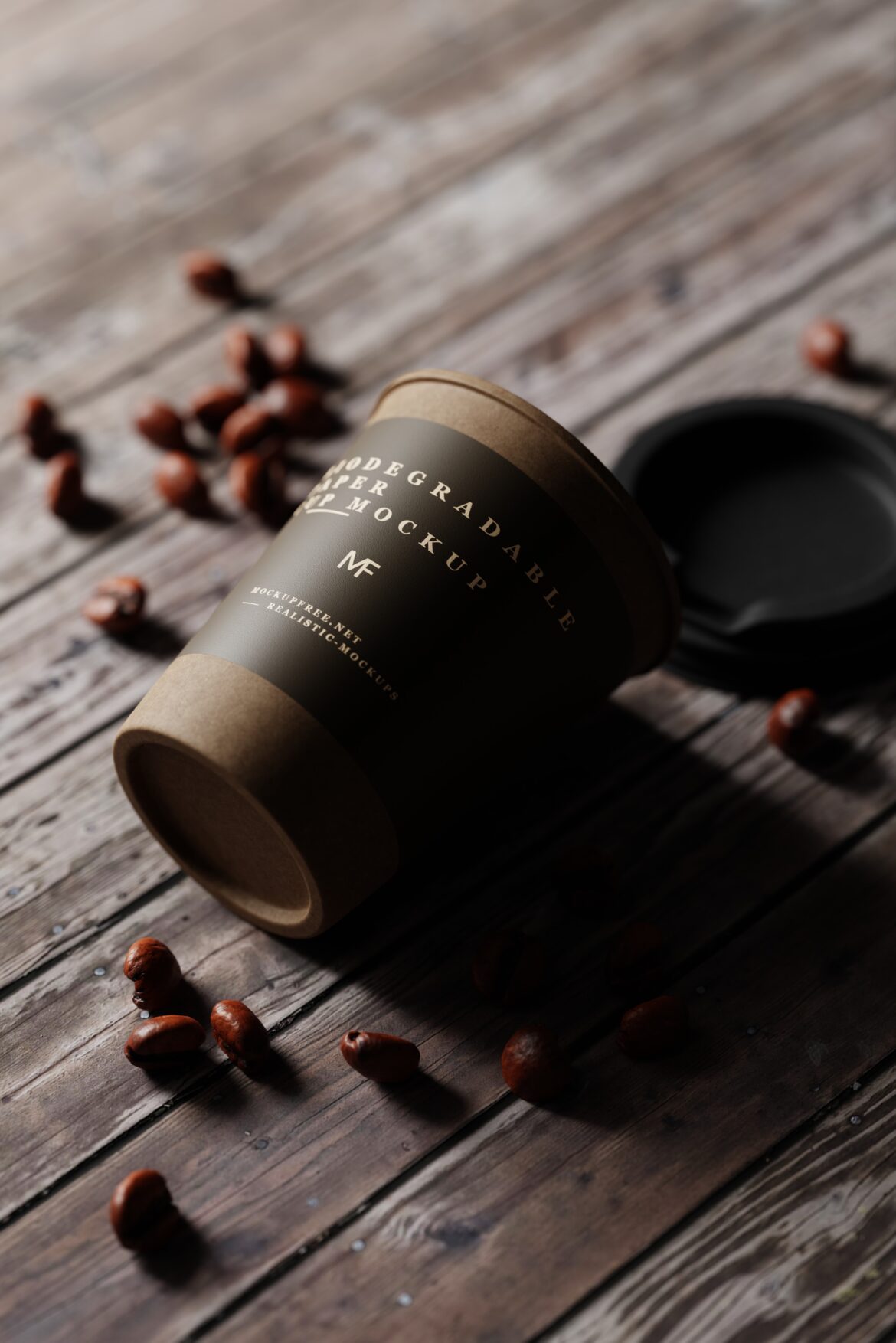 Biodegradable Paper Cup Mockups - Mockup Free