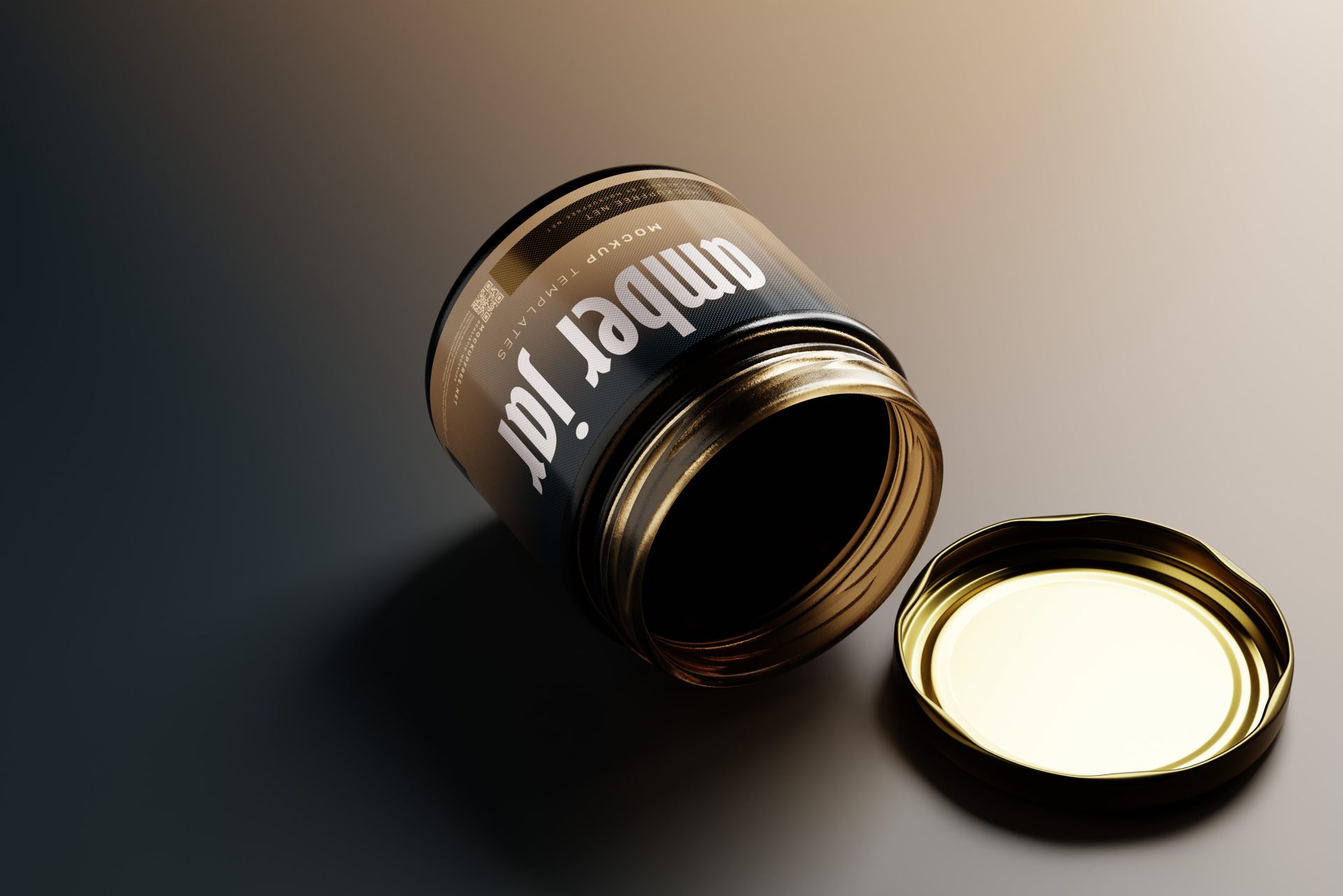 500g or Medium Size Food Jar Mockups - Mockup Free