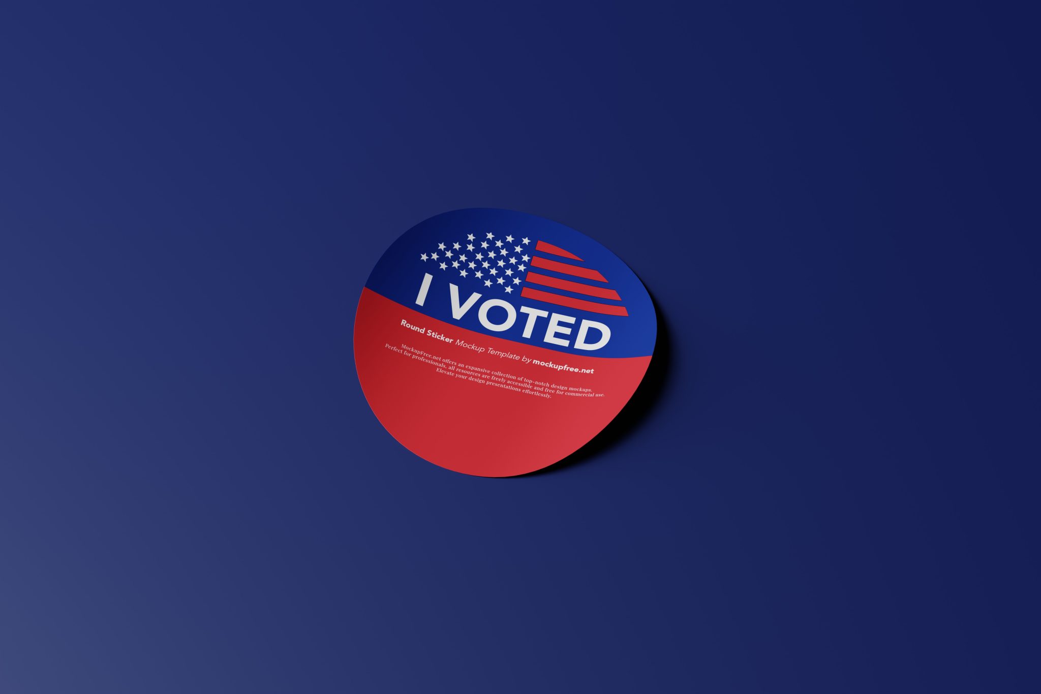 I Voted Sticker Mockups - Mockup Free