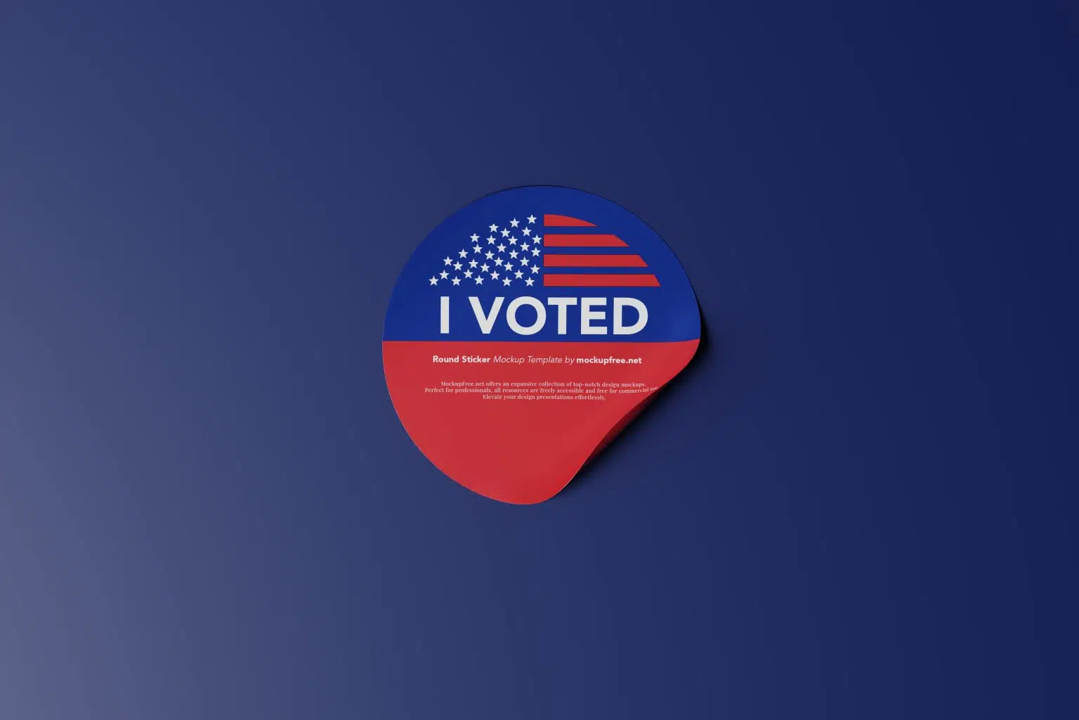 I Voted Sticker Mockups - Mockup Free
