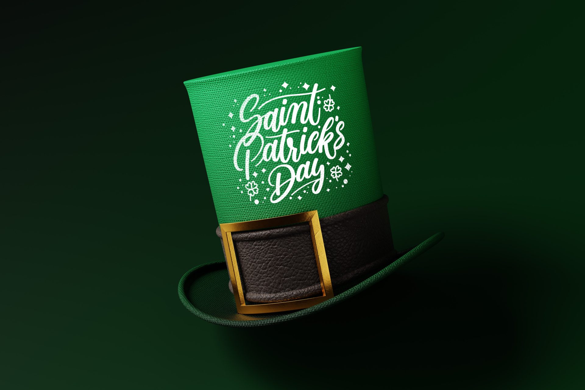 St Patricks Day Hat Mockup - Mockup Free