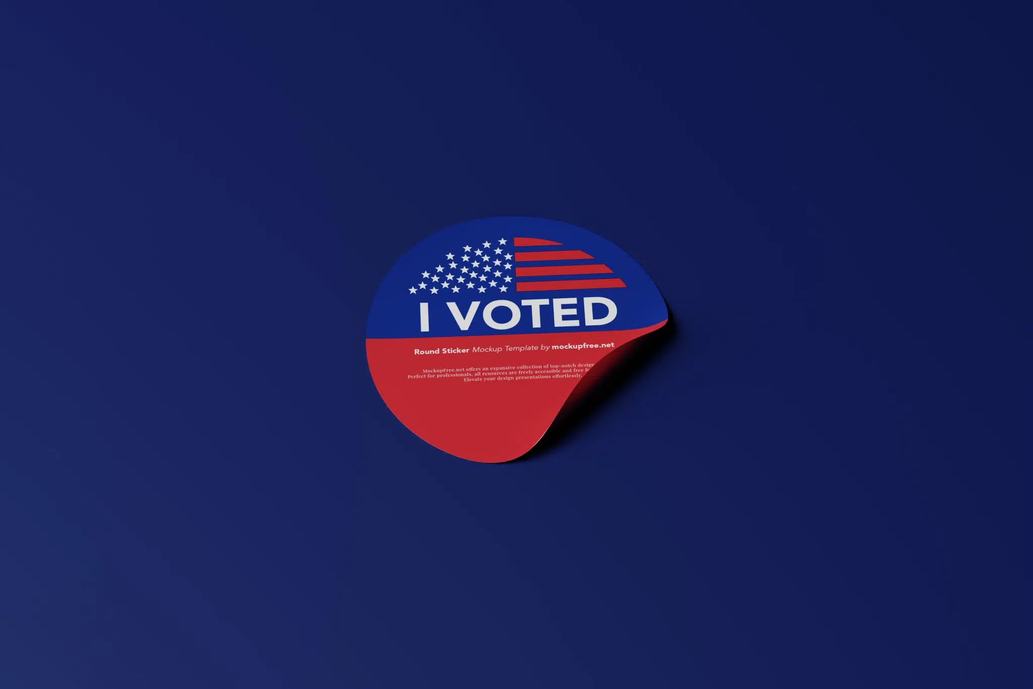 I Voted Sticker Mockups - Mockup Free