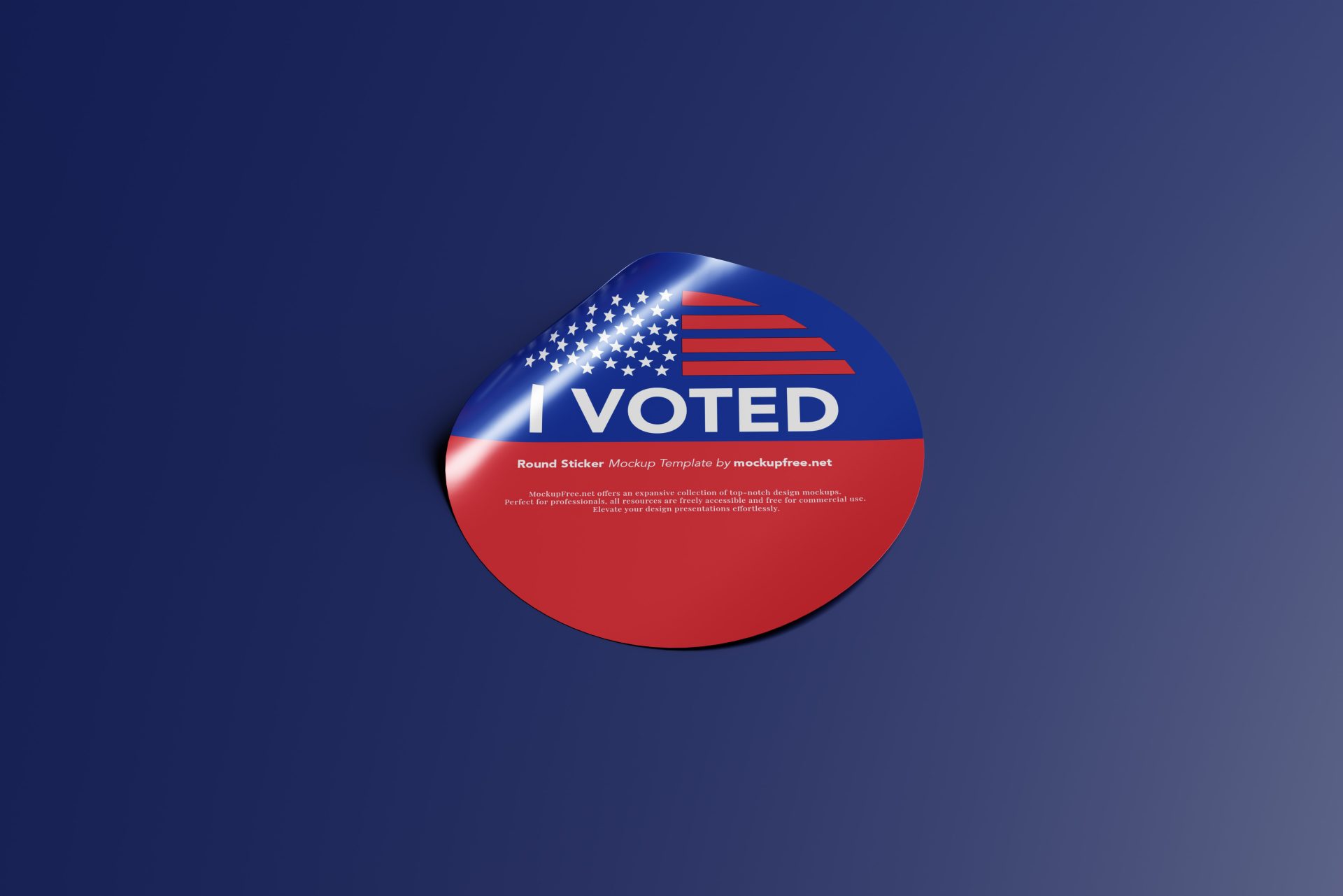 I Voted Sticker Mockups - Mockup Free