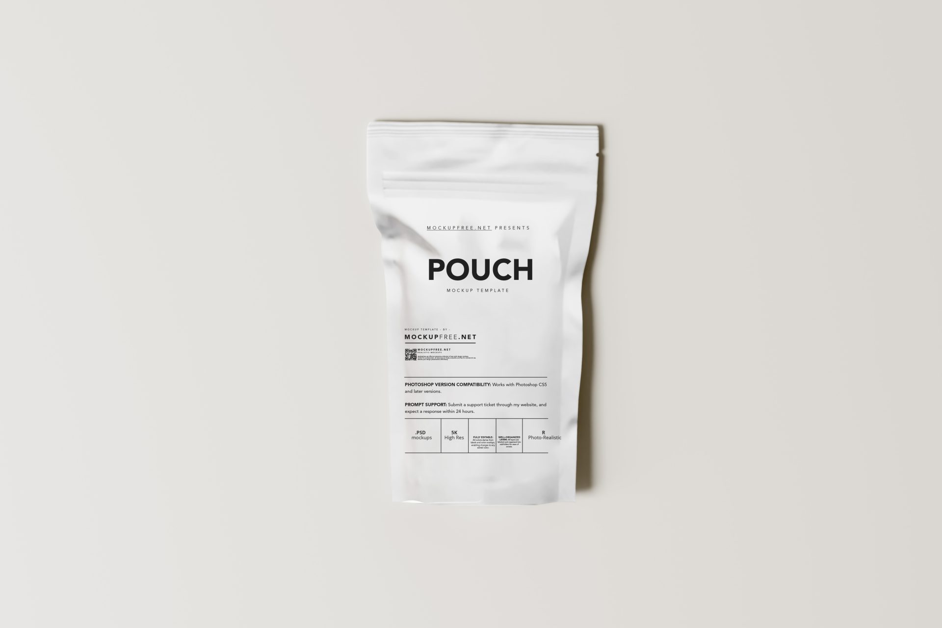White Refill Pouch Mockups - Mockup Free